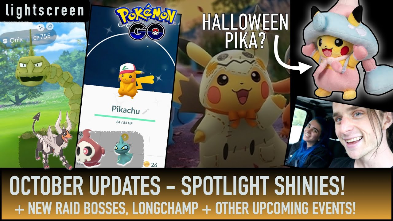 OCTOBER UPDATES FOR POKÉMON GO! Shiny Ghosts and Pikachu Spotlight ...