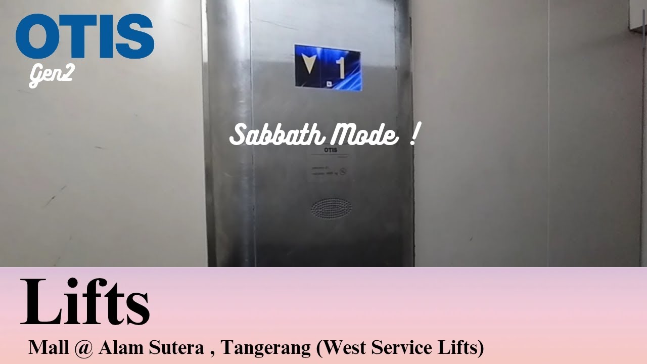 OTIS Gen2 MRL Traction Service Elevators - Mall @ Alam Sutera ...