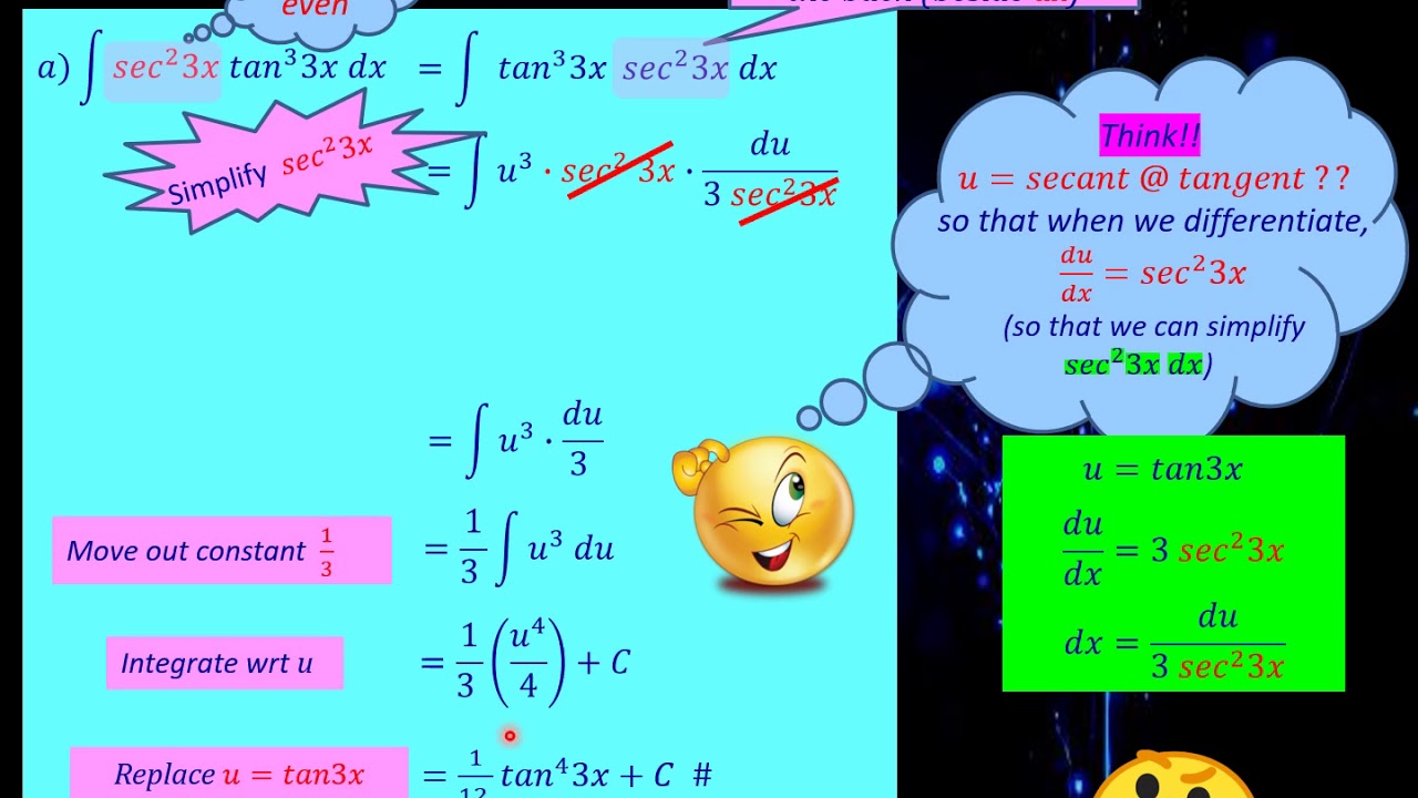 integration of secant even part 3 - YouTube