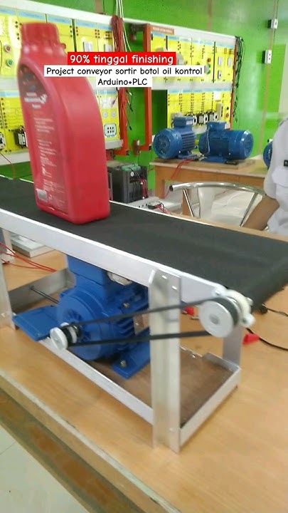 90% finishing Arduino + PLC conveyor sortir dengan motor 3 Phase - YouTube