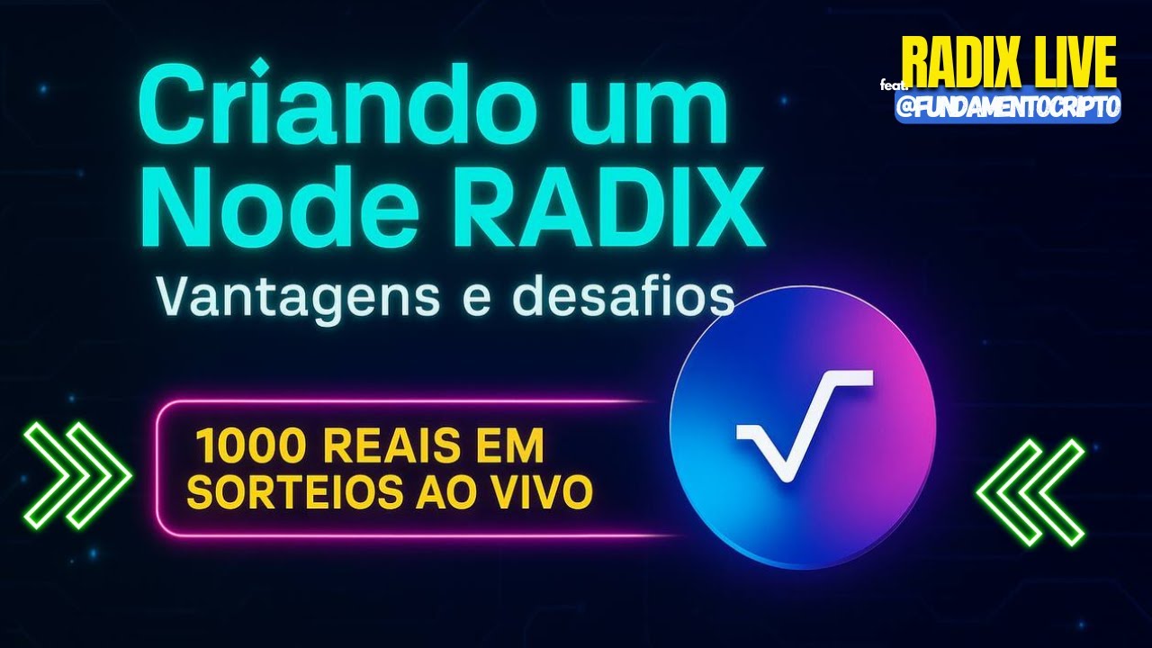 Criando um Node de Stake na Radix | Vantagens e Desafios | XRD LIVE ...