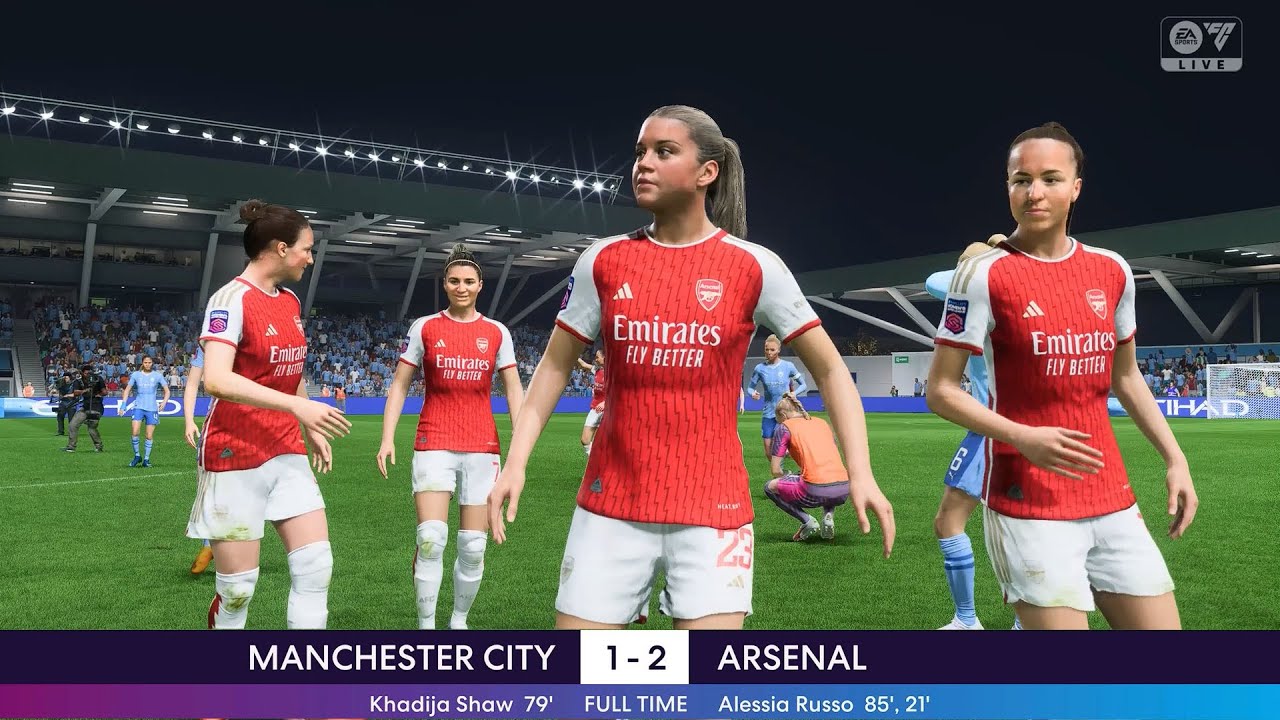 Fc24 မိန်းကလေးပွဲစဥ် မန်စီးတီး Vs အာဆင်နယ် Barclays Womens Super