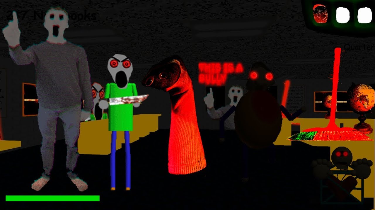 Baldi's Basics in Terrible and Bloody Things [Baldi Mod] - YouTube