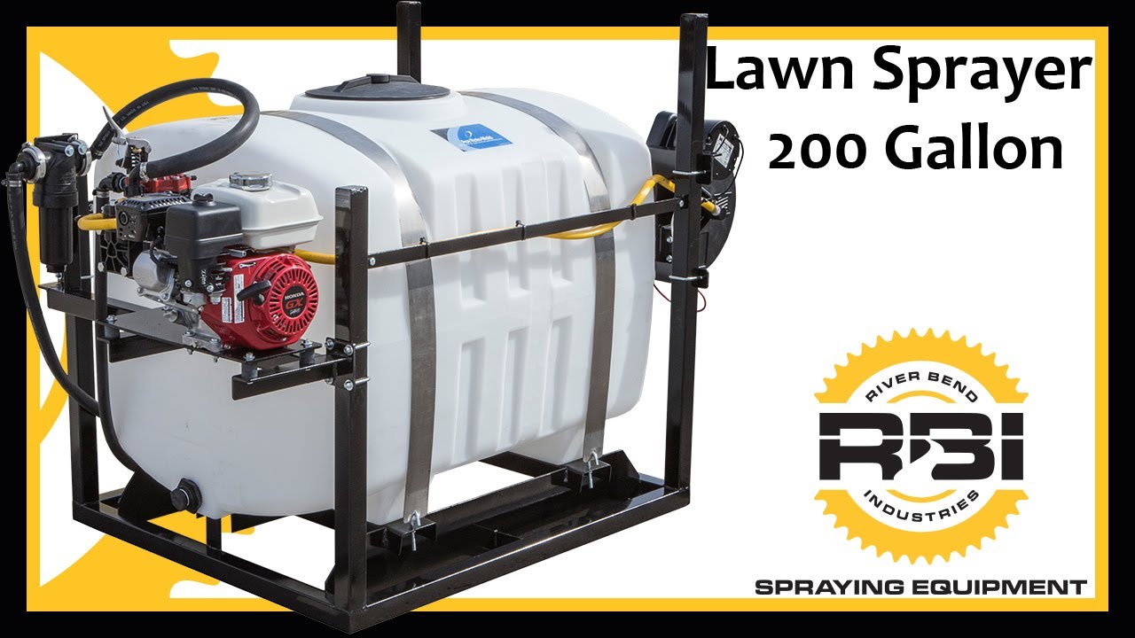 200 Gallon Lawn Sprayer - Hypro D30 Pump - Electric Reel - River Bend ...