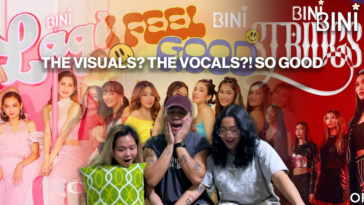 Reacting to BINI's 'Lagi', 'I Feel Good' & 'Strings' MV - YouTube