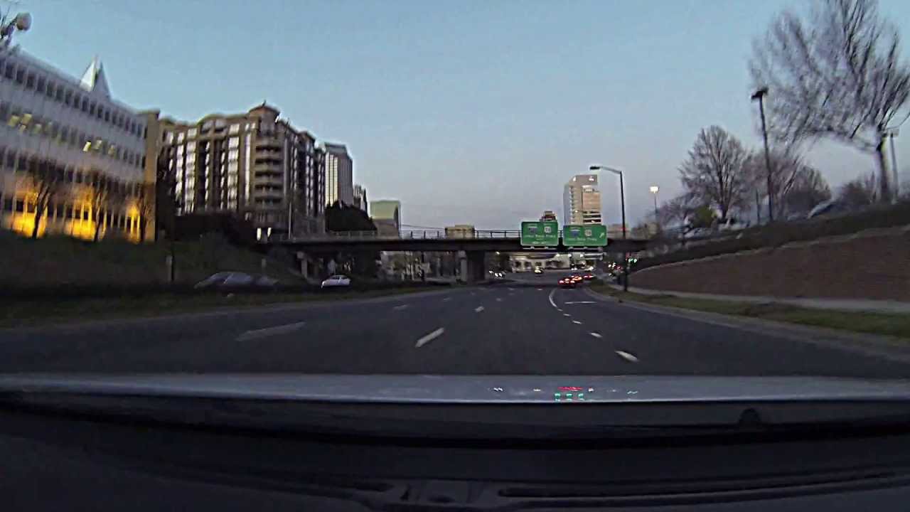Driving into Downtown Charlotte - YouTube