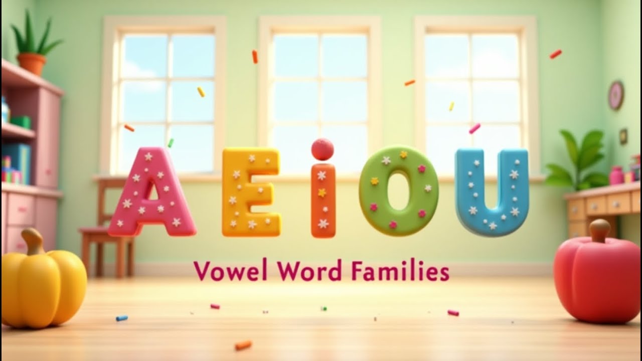 Vowel Word Families | A E I O U | Phonics for Kids - YouTube