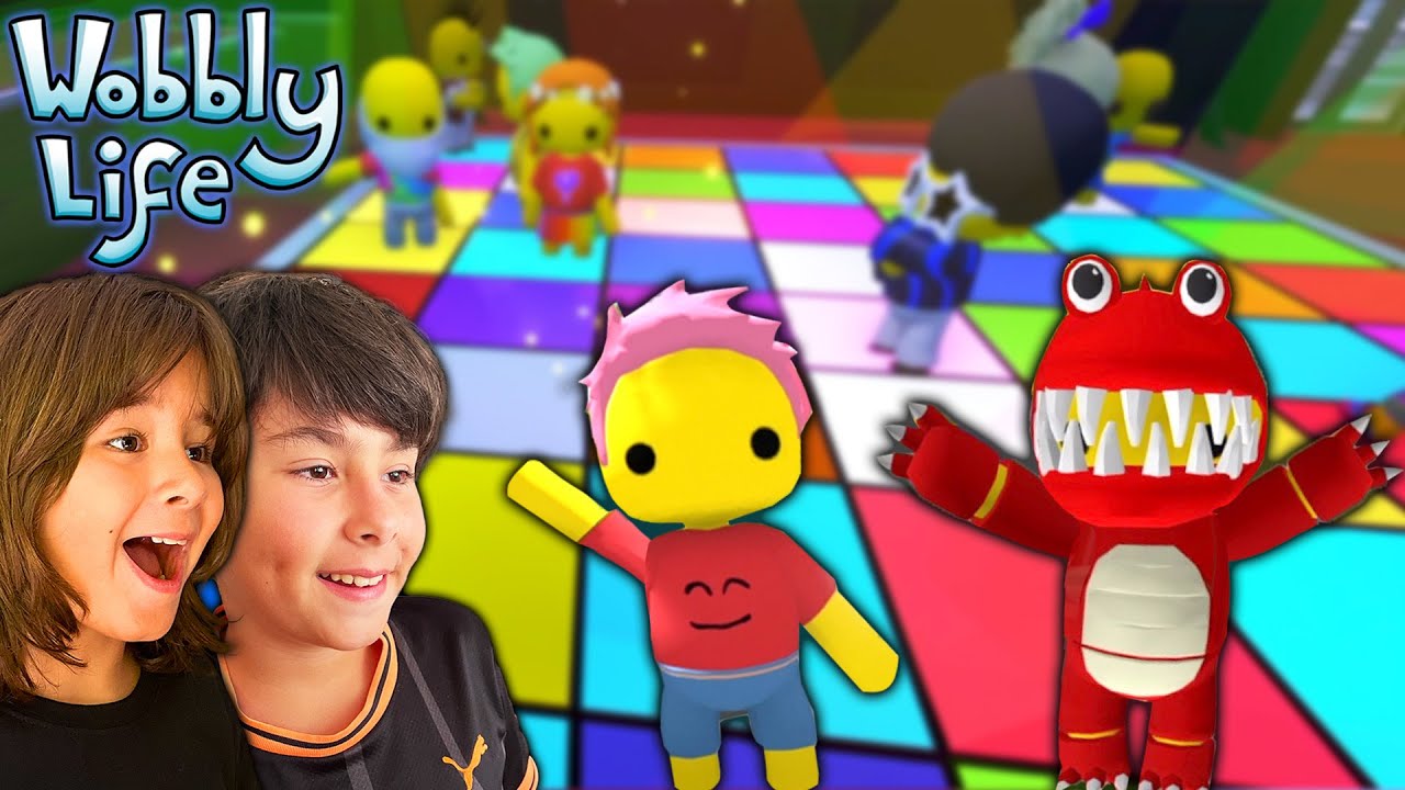 Vamos al CONCURSO de Baile en la DISCO en WOBBLY LIFE!! - YouTube