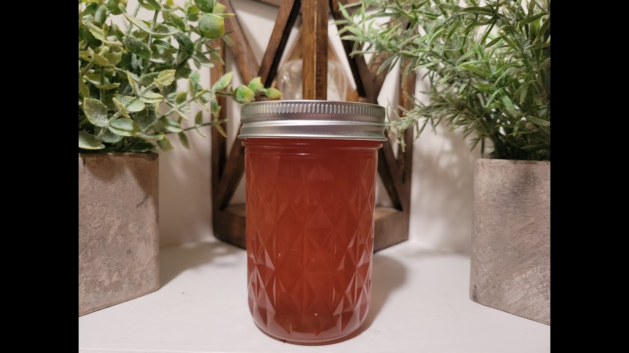 How to make RASPBERRY LEMONADE jelly from concentrate - YouTube