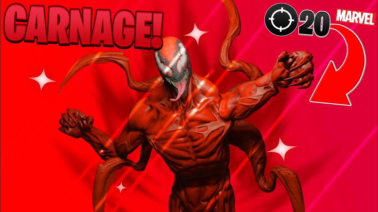 Fortnite *NEW* Carnage Skin In Fortnite Showcase Review Chapter 2 ...