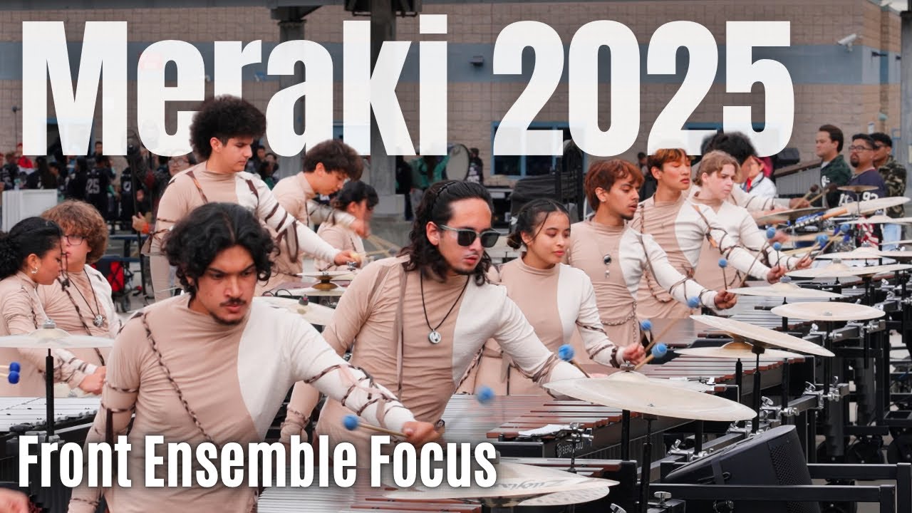 Meraki 2025 "Flickers" Front Ensemble Focus - YouTube