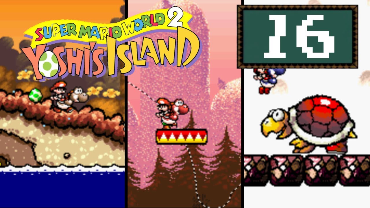 SMW2: Yoshi's Island | Episode 16: The Lake, The Ride and The Big Koopa ...