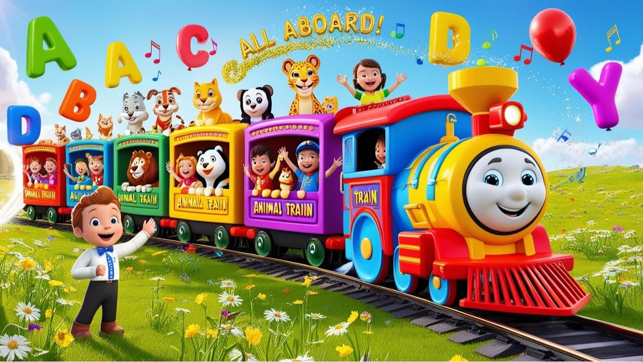 ABC Animal Train | Fun Skills Music - YouTube