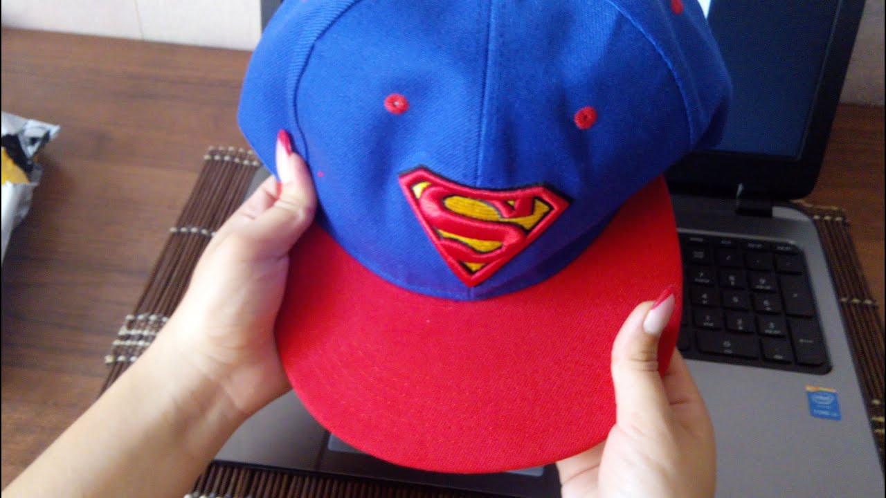 Superman - UNBOXING SUPERMAN CAP (Snap Back Cap) - YouTube