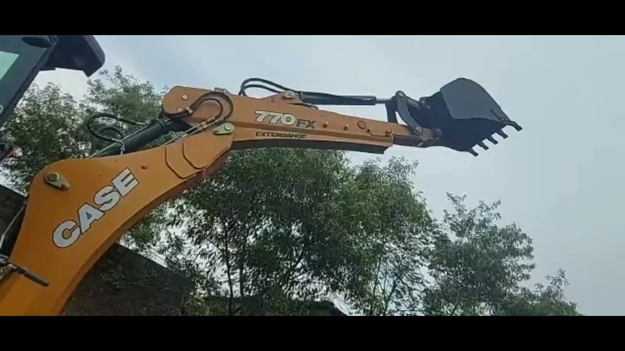 Case 770FX With Extended Dipper Arm | New Case BS4 Machine - YouTube