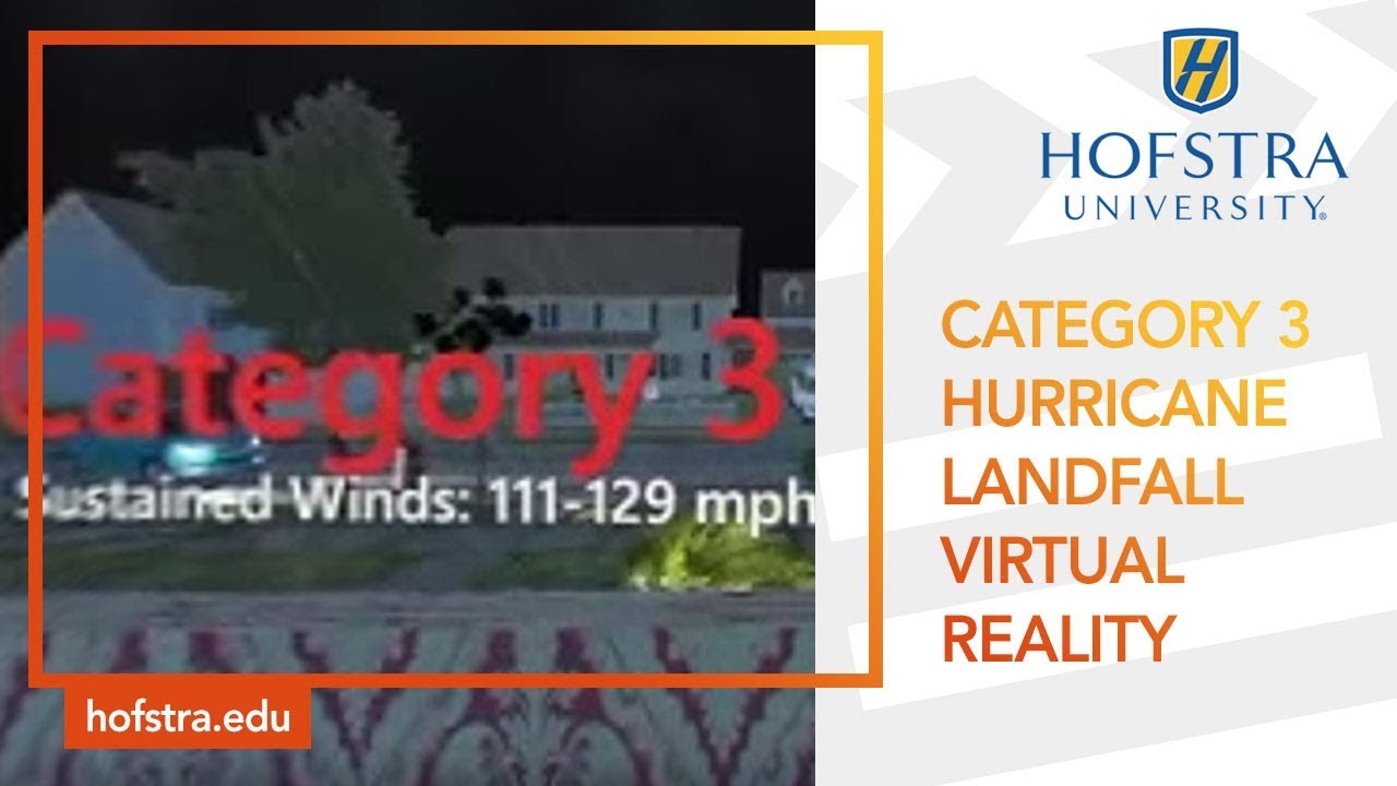 Category 3 Hurricane Landfall Virtual Reality Simulation - YouTube