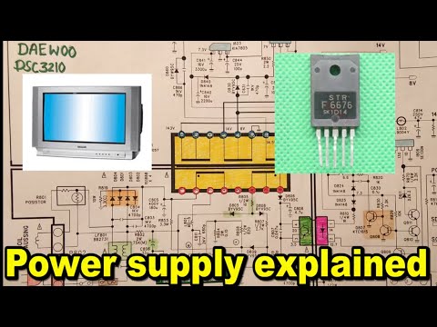 How Does a Switching Power Supply Work 1 (schematic, explanation). TV ...