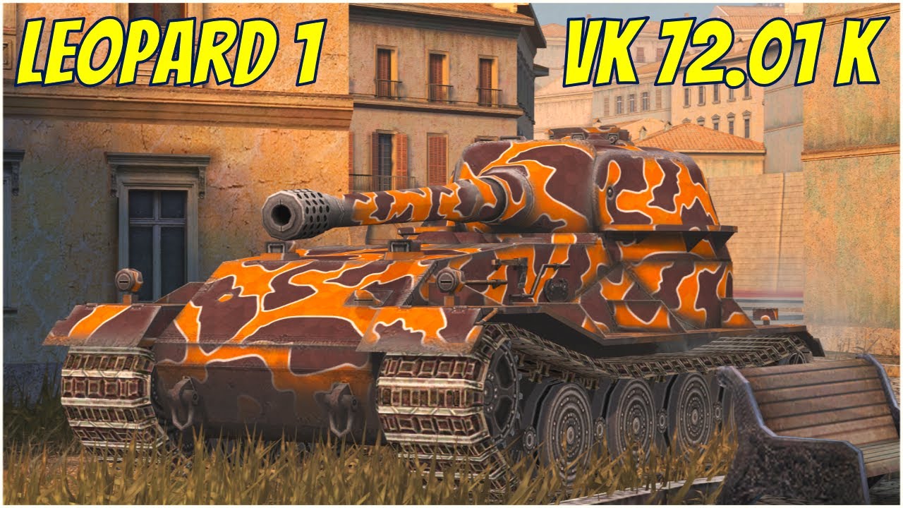 VK 72.01 K & Leopard 1 WoT Blitz - YouTube