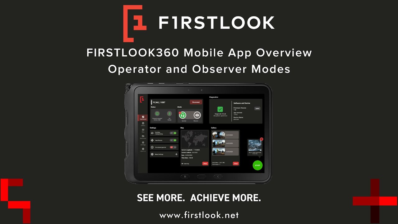 FIRSTLOOK360 Mobile App Overview | Operator and Observer Modes - YouTube