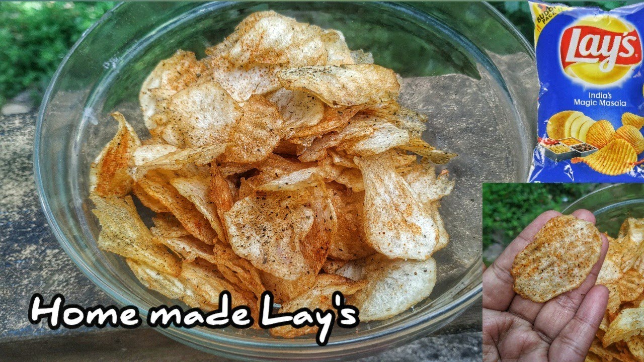ഇത്രയും simple Lay's ഇനി വീട്ടിലുണ്ടാക്കാം/Lays making at home/Homemade ...
