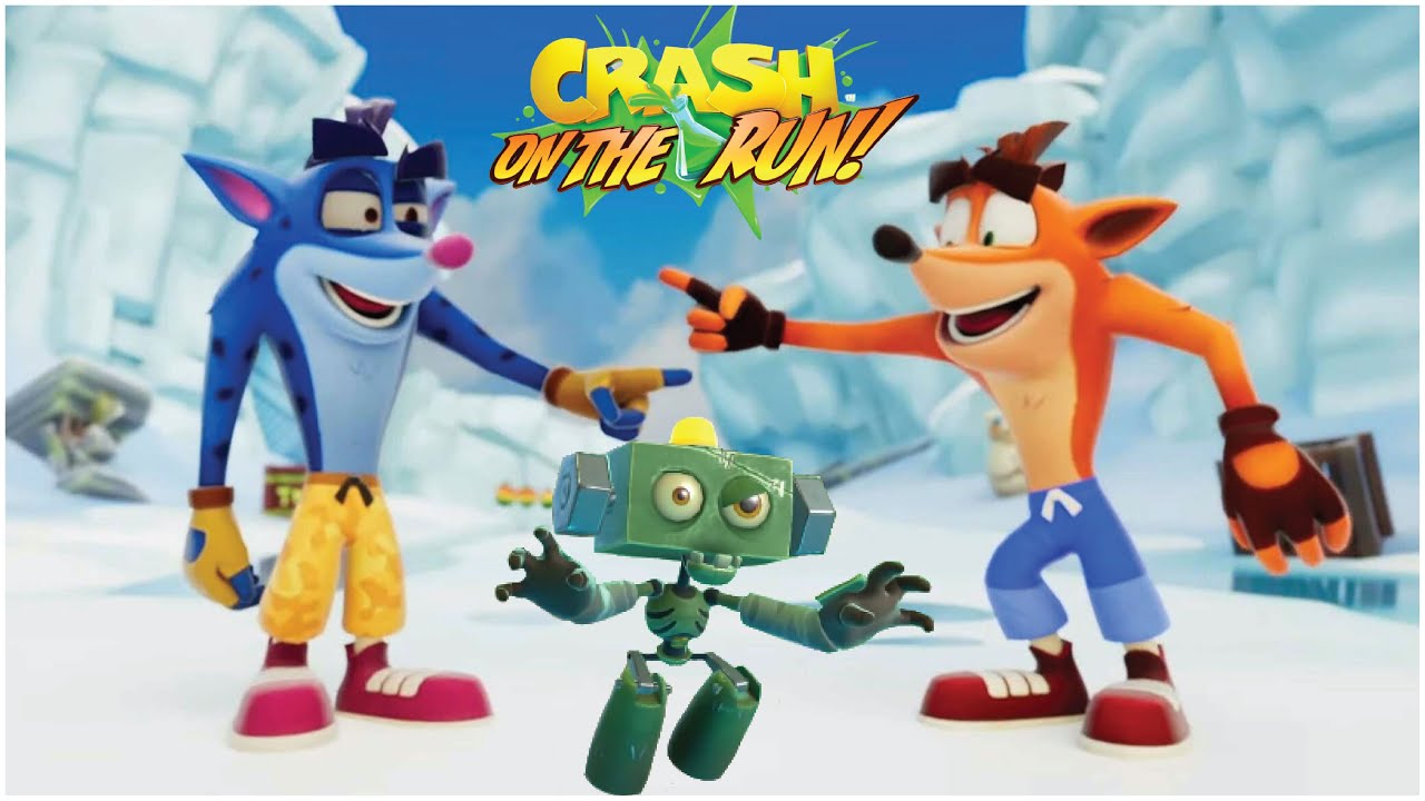 Crash Bandicoot On the Run: Nitro Zombot Defeated - Level 1 - YouTube