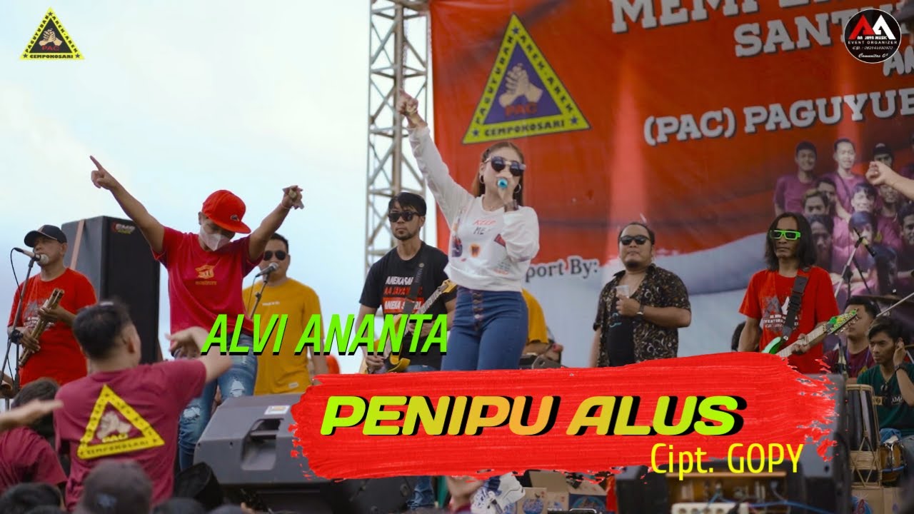 ALVI ANANTA | PENIPU ALUS || AA JAYA MUSIC (LIVE PAGUYUBAN AREK ...