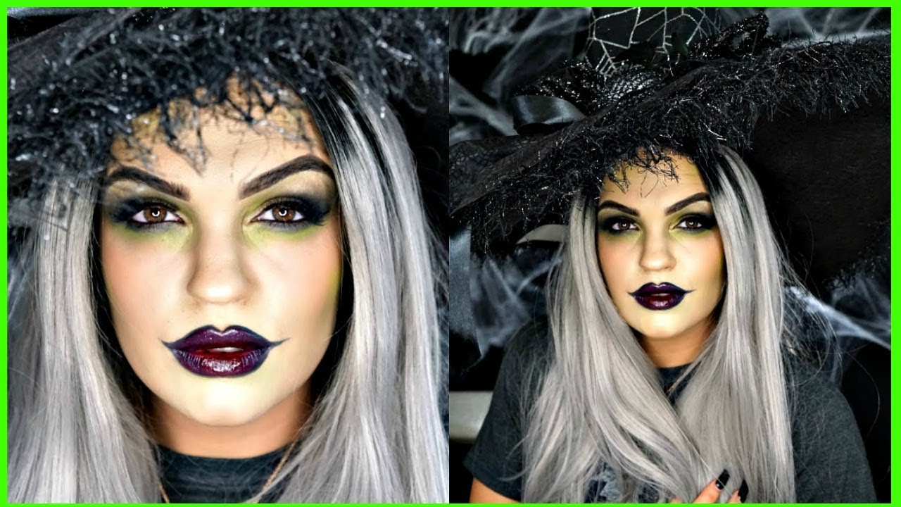 EVIL Witch Halloween Makeup - YouTube