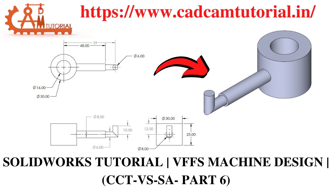 SOLIDWORKS TUTORIAL | VFFS MACHINE DESIGN | CCT-VS-SA- PART 6 - YouTube