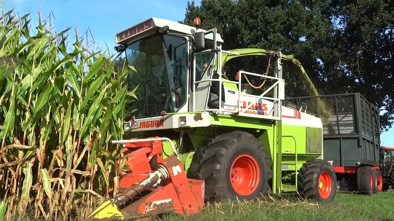 Mais Silage | Claas Jaguar 695 SL + Same Leopard 90 Turbo + John Deere ...