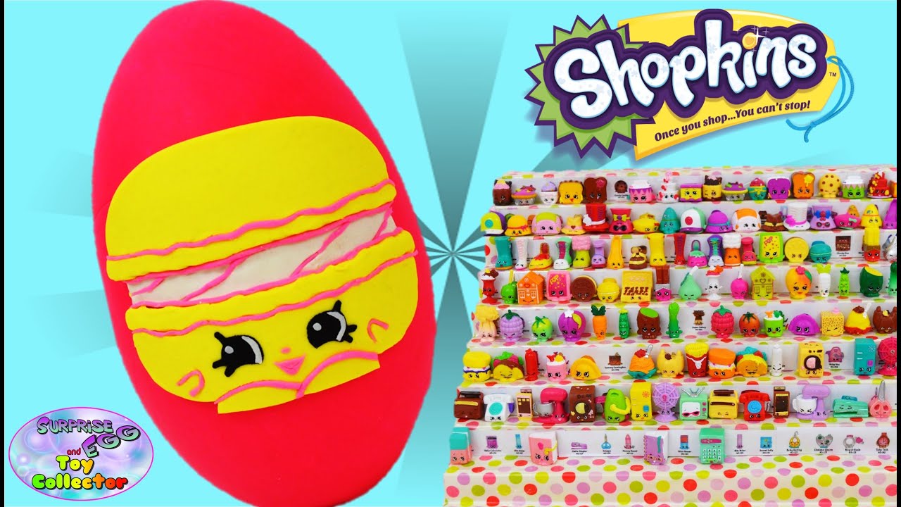SHOPKINS SEASON 3 MACCA ROON Play Doh Surprise Egg & 12 Pack Limited ...