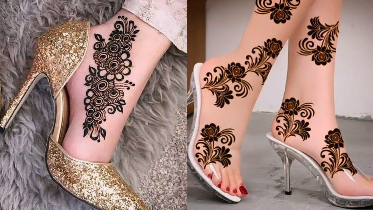 Feet mehndi design arabic🔥🥹| feet mehndi design bail | foot mehndi ...