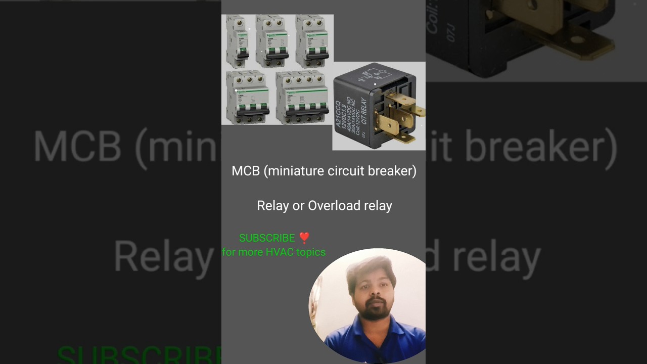MCB | Relay or Overload relay | Why we use MCB and relay | Working ...