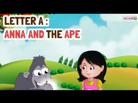ALPHABET STORY | LETTER - A | ANNA AND THE APE #kidsrhymeschildrensongs ...