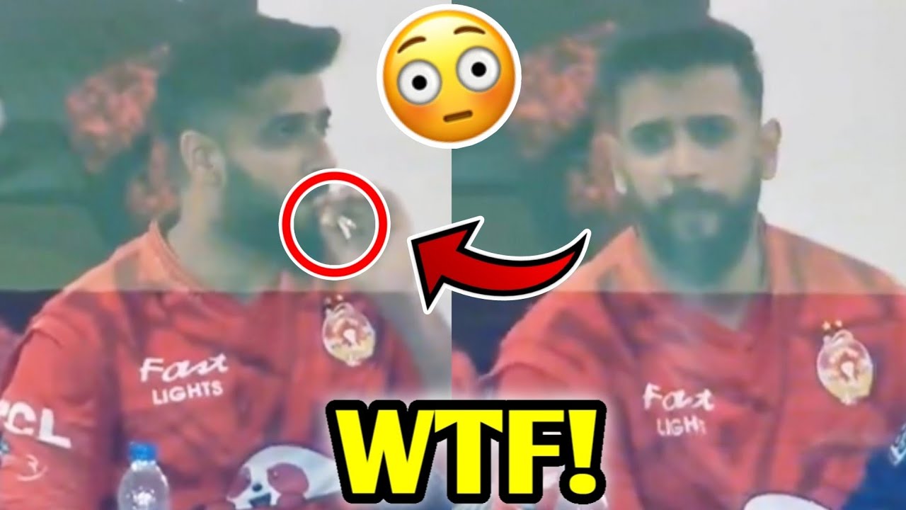 WTF! Imad Wasim Caught Smoking Cigarette LIVE during PSL Final 😳 ...