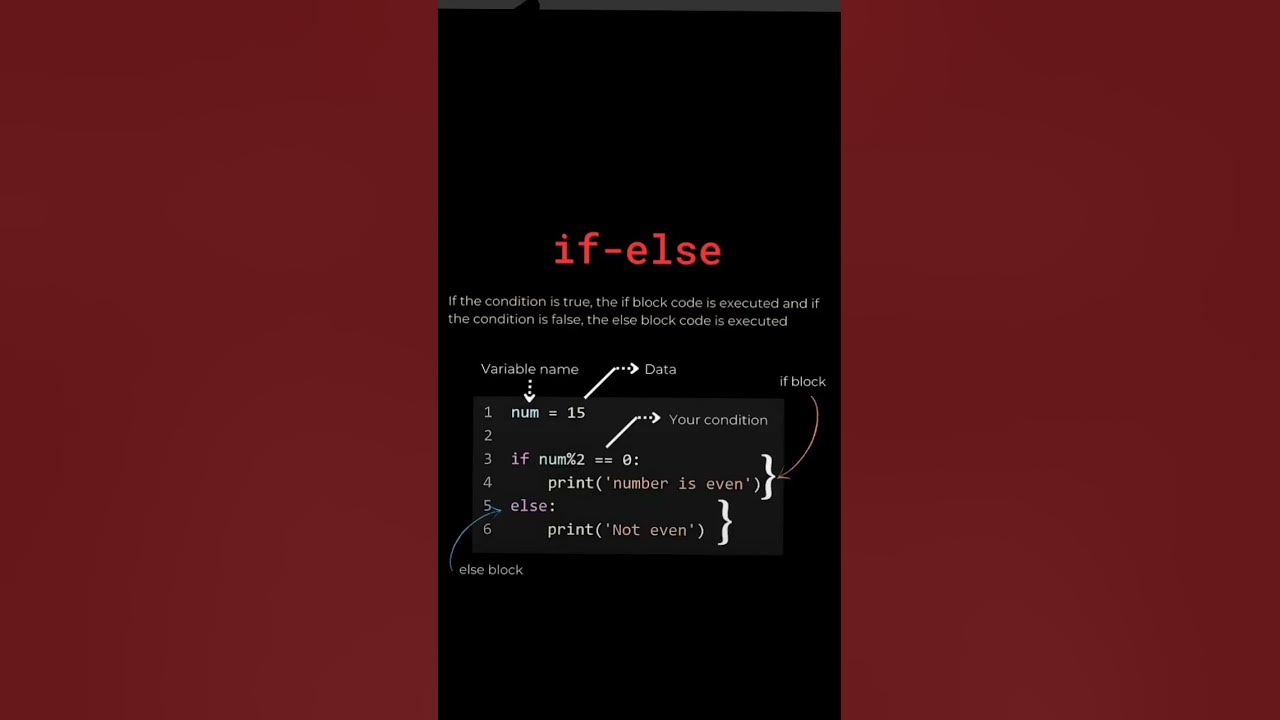 If-else / condition statement #coding #python #shortvideo #shorts # ...