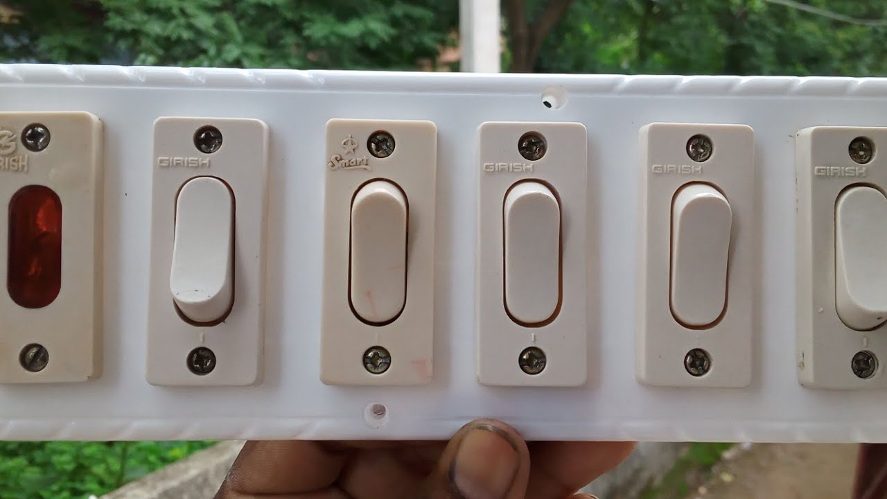 5 Switch 1 indicator board wiring connection ||5 bulb holder connection ...