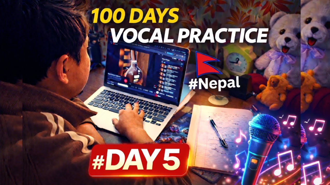 Day 5 of my 100 Days Vocal Practice Challenge - YouTube