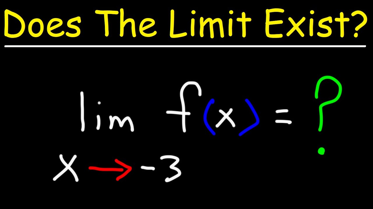 How To Tell If The Limit Exists YouTube
