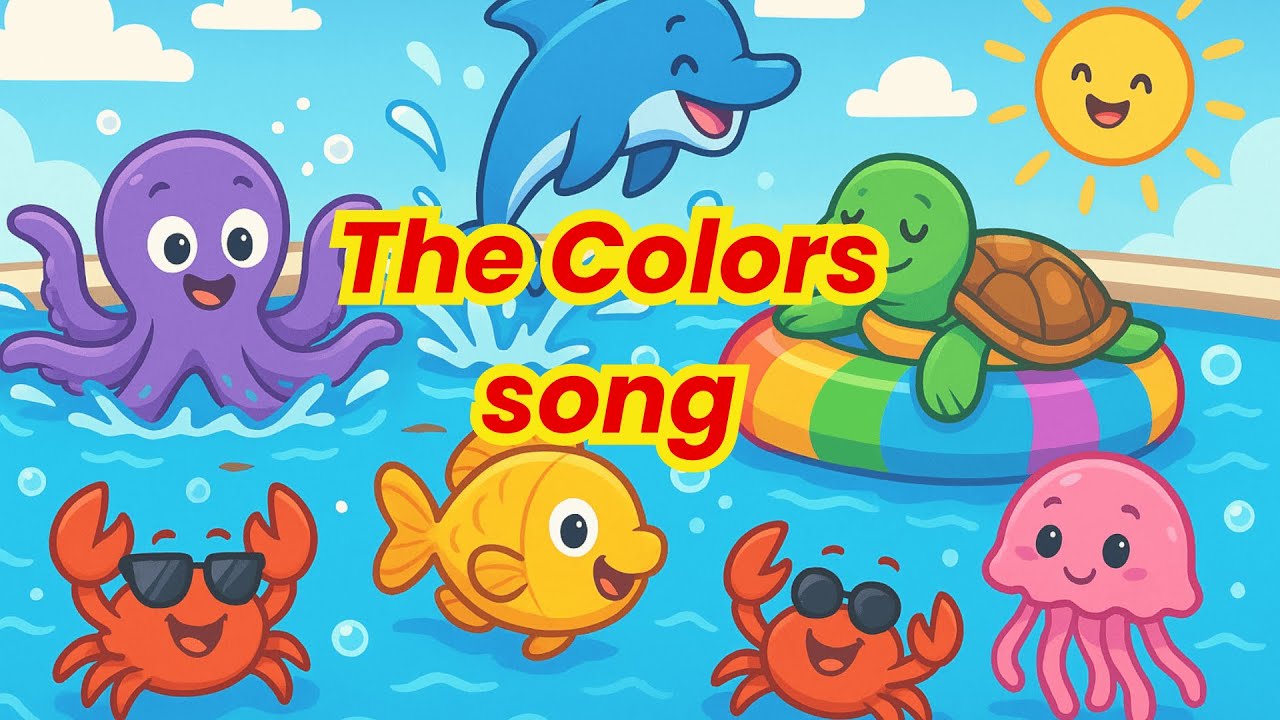"Colorful Sea Friends Splash in Pool |Cartoon Animals for Kids I ...