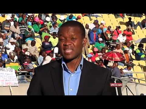 Amcu leader Mathunjwa dishes out praise and criticism - YouTube