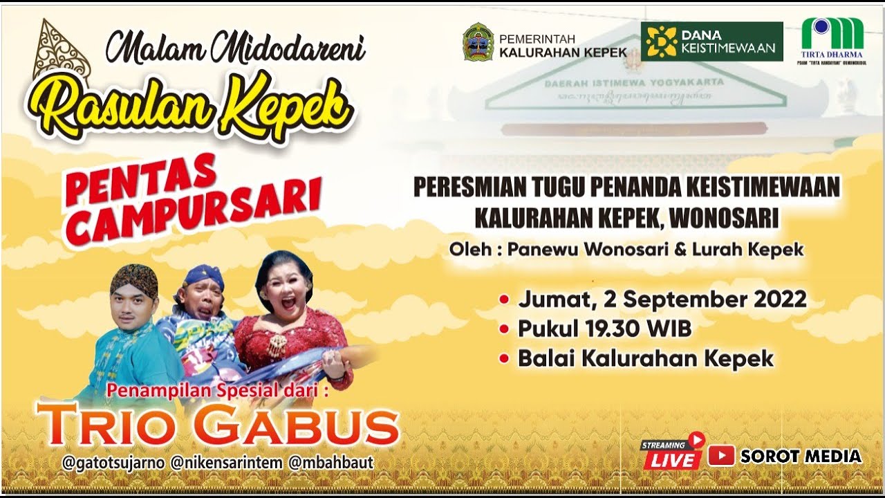 [LIVE] PENTAS CAMPURSARI TRIO GABUS DALAM RANGKA MALAM MIDODARENI ...