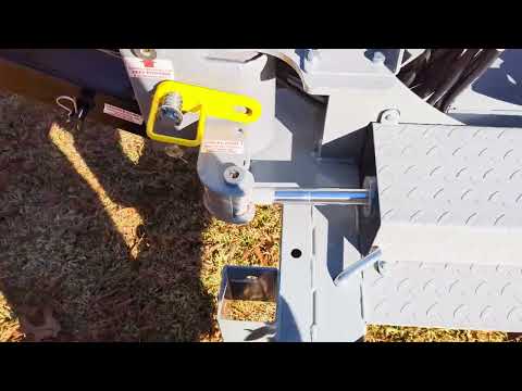 Harbor Freight backhoe 3rd generation OOTB walk-around - YouTube
