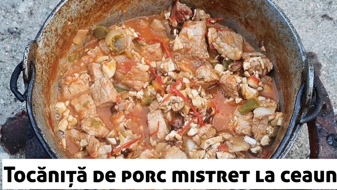 Mancare la ceaun ⚡️Cotlet de porc cu legume reteta video pas cu pas ...