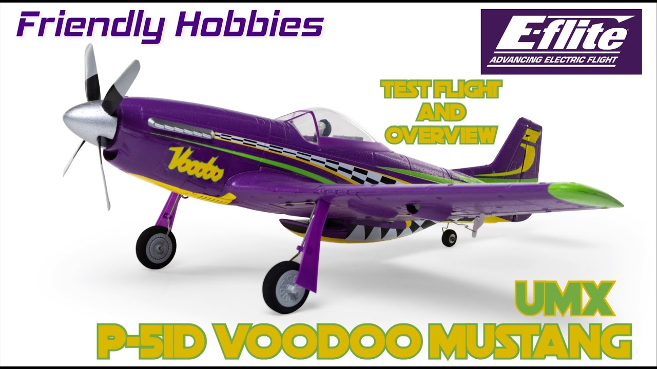E-flite UMX P-51D Voodoo Mustang BNF Flight And Overview - YouTube