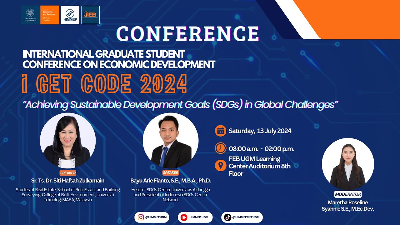 International Graduation Student Conference on Economic Development (I GET CODE) 2024 - YouTube