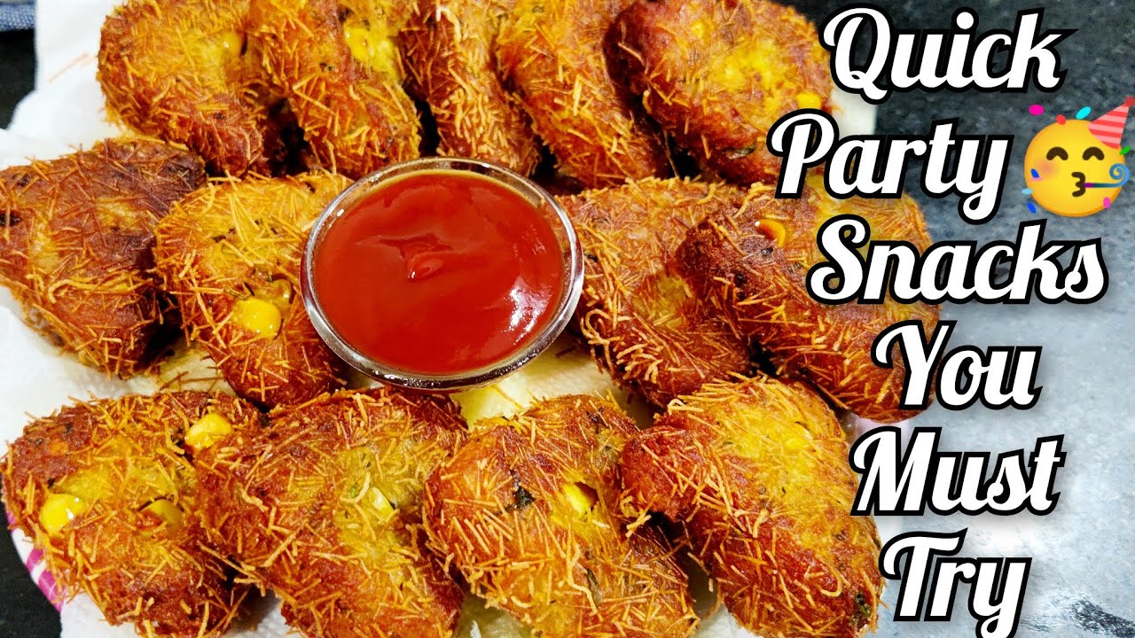 5 Mins Quick & Easy Party Snacks Recipes | Snacks Recipe | evening ...