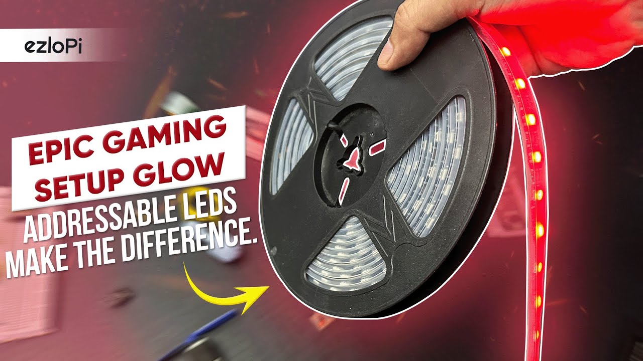 Addressable LED Fire Flicker Intense Effect using EzloPi platform - YouTube