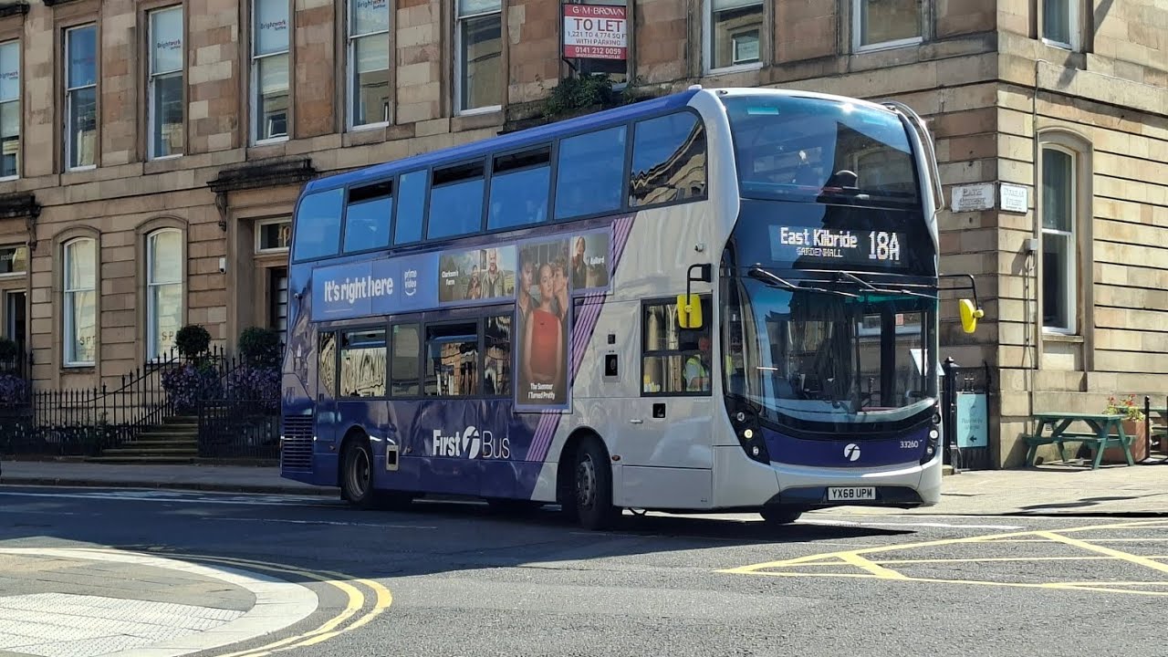First Bus Glasgow 18A (city centre - grandenhall Lidi) (33260 YX68UPM ...