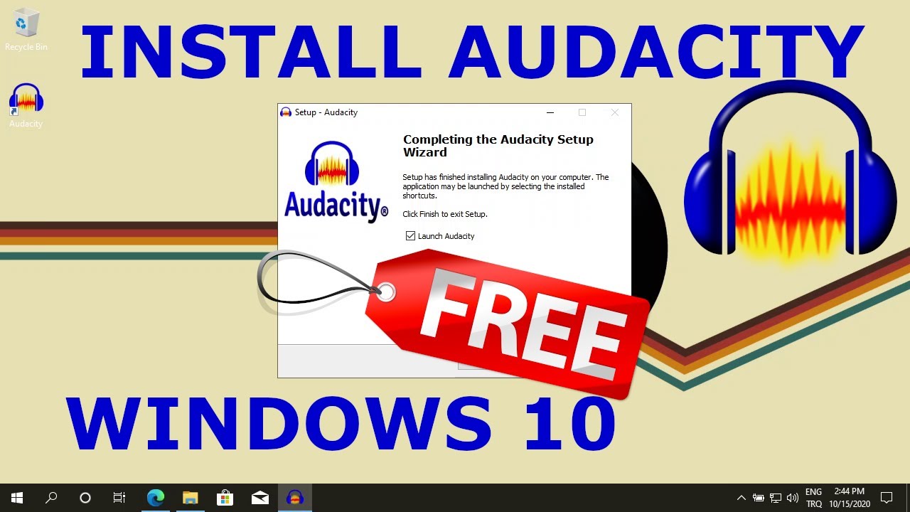 How To Download and Install Audacity on Windows 10 for FREE - YouTube