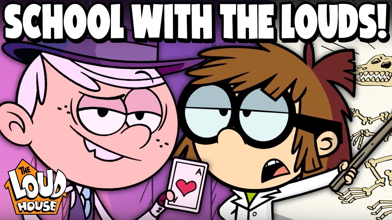 A WHOLE Day with The Loud Family at School! 🎒🚌 | The Loud House - YouTube